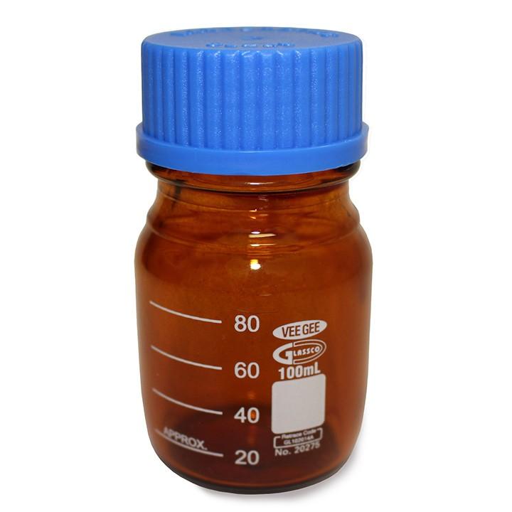 GLASS MEDIA BOTTLES, AMBER | https://labecx.com